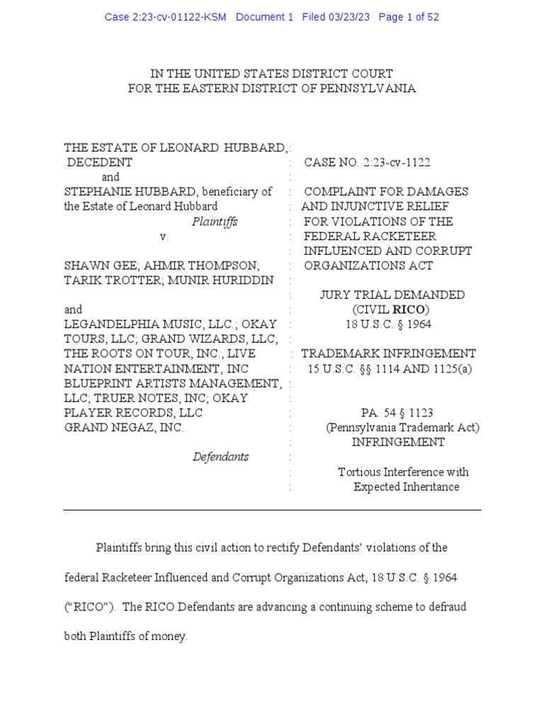 The Estate of Leonard Hubbard Decedent Et Al v. Gee Et Al | PDF ... The Estate of Leonard Hubbard Decedent Et Al v. Gee Et Al | PDF ...