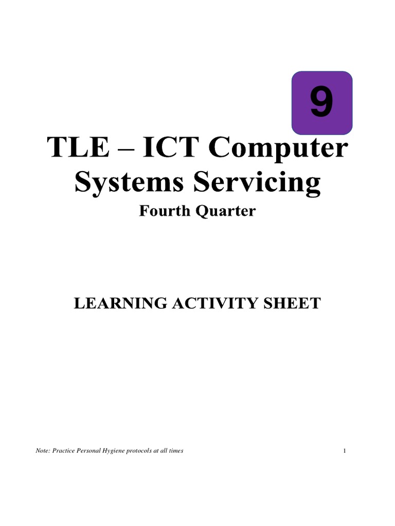 Tle Grade 9 - Icts CSS - Las - 4RTH QTR | PDF | Ip Address | Computer Network