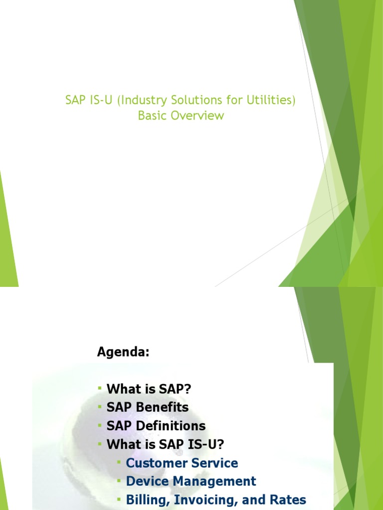 SAP IS-U High Level Overview | PDF | Invoice | Enterprise Resource Planning