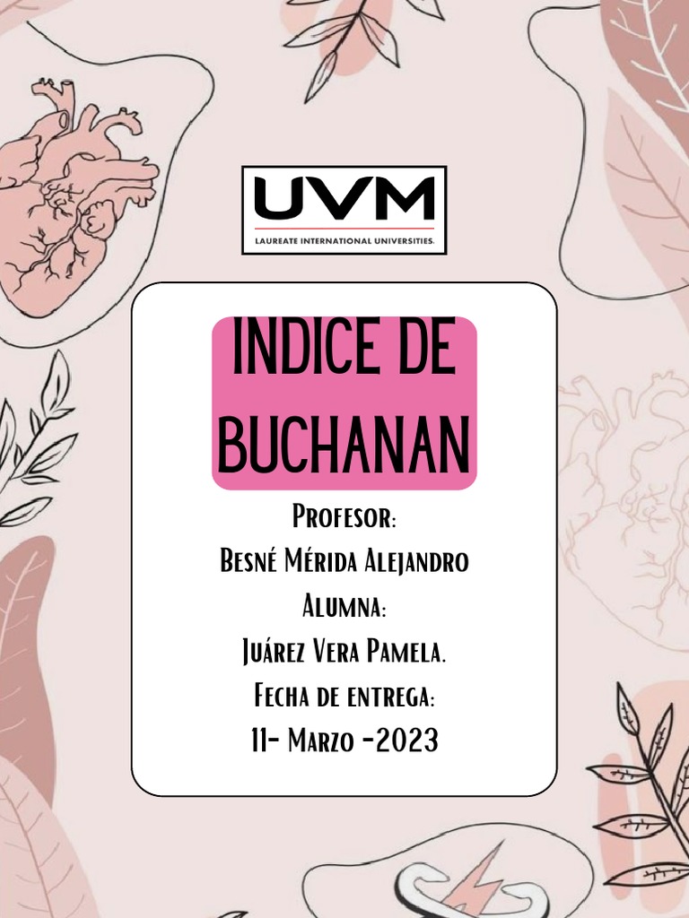 Indice - De.buchanan PJV | PDF | Sistema cardiovascular | Causas de la muerte