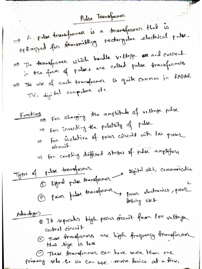 Pulse Transformer | PDF