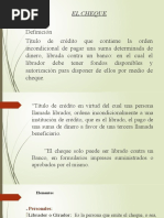 Modalidades Del Cheque | PDF | Cheque | Servicios financieros