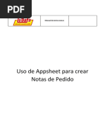 Manual Appsheet | PDF | Aplicación movil | Software de la aplicacion