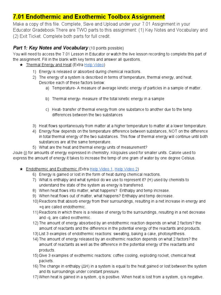 7.01 Toolbox Assignmentcomplete | PDF | Enthalpy | Heat