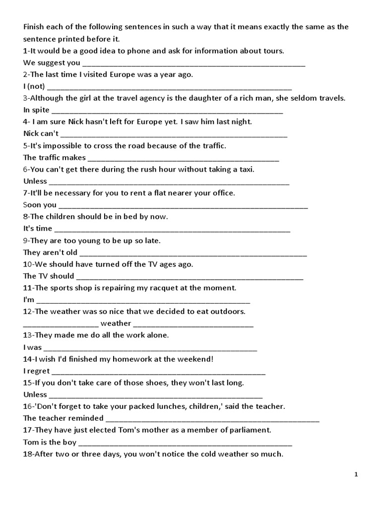 Paraphrase FCE | PDF | Easter Egg | Easter