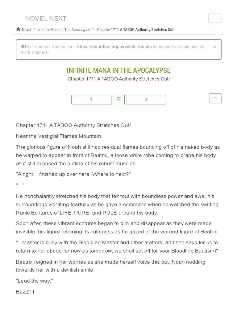 Infinite Mana in The Apocalypse: Novel Next | PDF | Soul