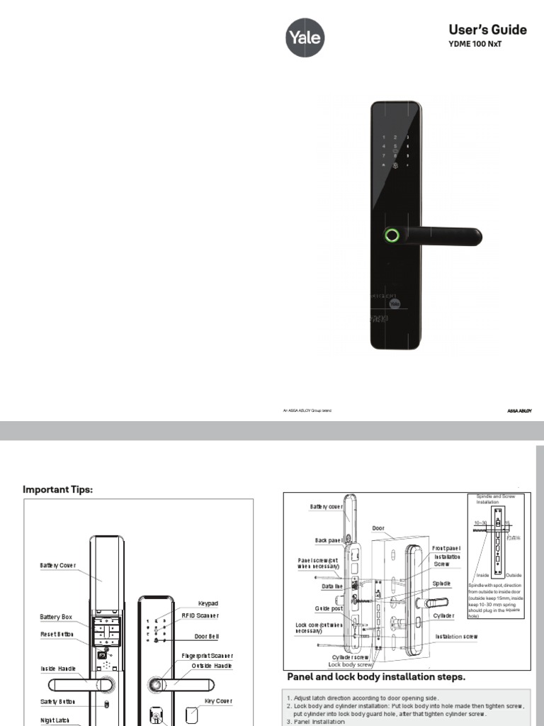 YDME 100 NxT User's Guide and Installation Instructions | PDF | Personal Identification Number ...
