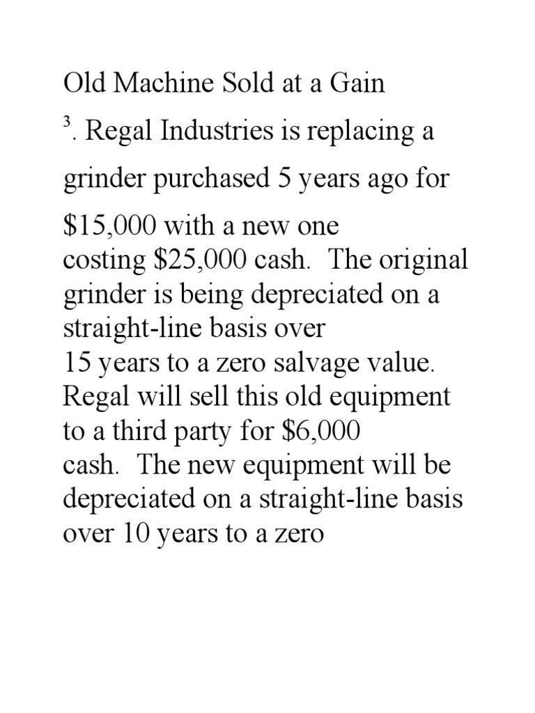 Equipment Replacement Investment Analysis | PDF | Depreciation ...