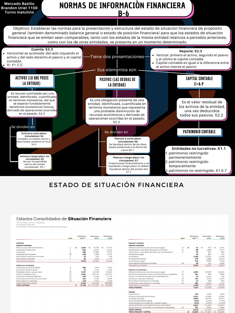 Normas para Estado Financiero | PDF | Contabilidad | Estado de resultados