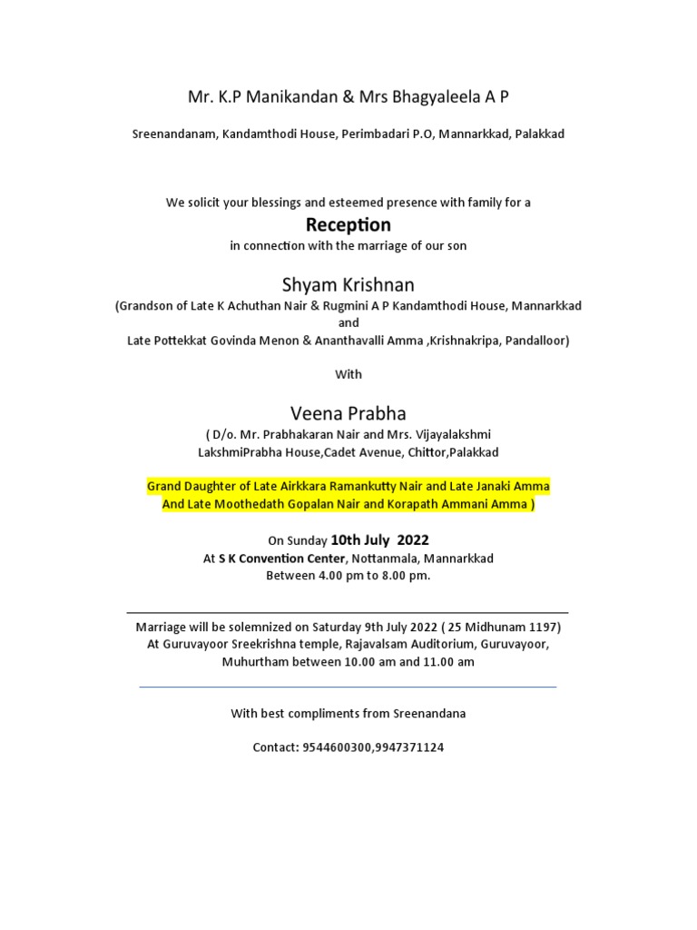 Invitation Card | PDF