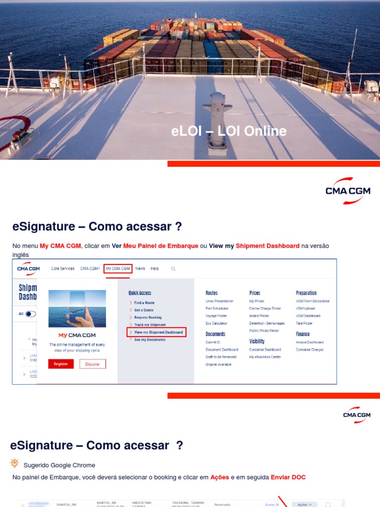 Loi Instruções Cma-Cgm | PDF | Informática | Programas