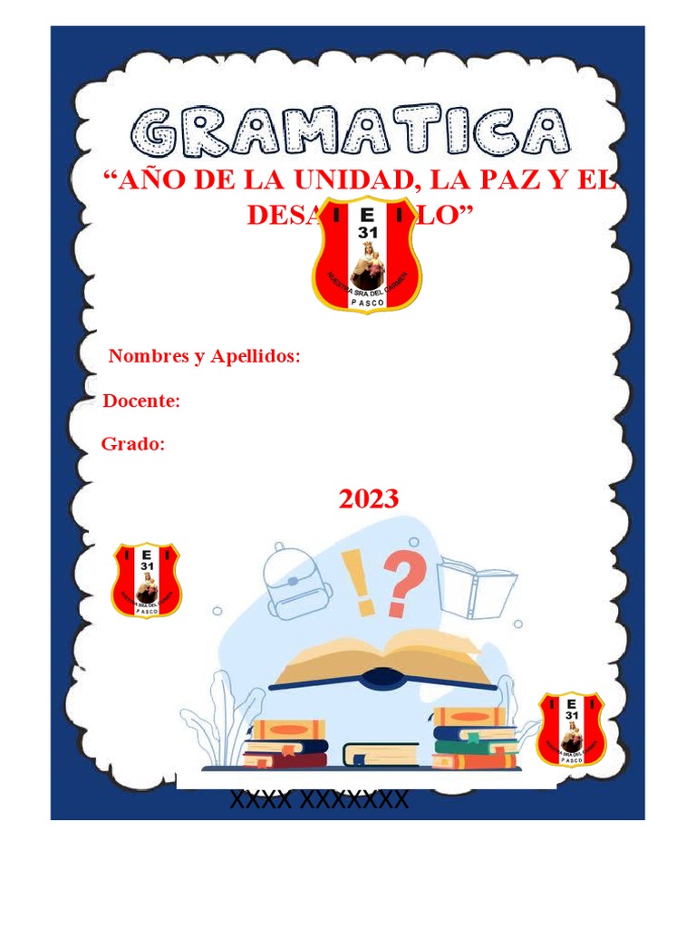 Carátula de Gramática 2023 | PDF