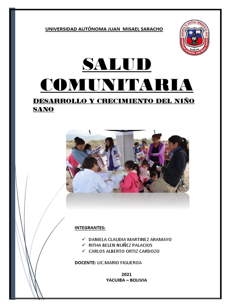 CONTROL DE NIÑO SANO Informe Subir | PDF | Pecho | Cuidado de la salud
