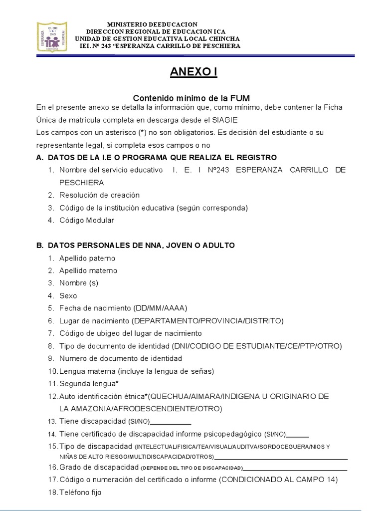 Ficha Unica Matricula 2021 | PDF Ficha Unica Matricula 2021 | PDF
