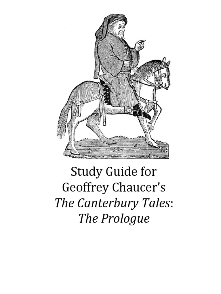 CanterburyTales - Study Guide | PDF | The Canterbury Tales | Irony