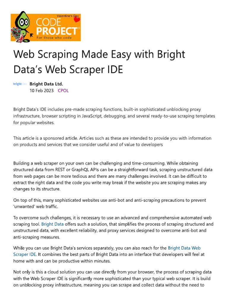 Web Scraping Made Easy With Bright Data's Web Scraper IDE | PDF Web Scraping Made Easy With Bright Data's Web Scraper IDE | PDF