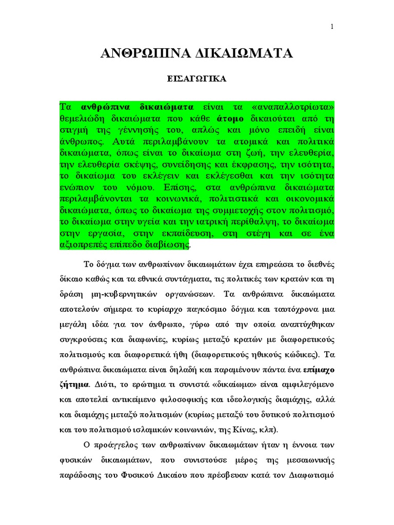 Human Rights | PDF