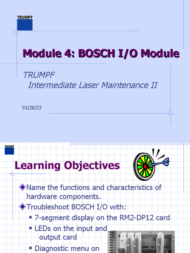 5 - BOSCH I - O Module | PDF | Programmable Logic Controller | Input/Output
