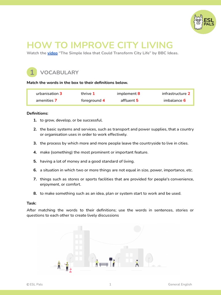 (TV) Conversation - City Living | PDF | Urbanization | Economies