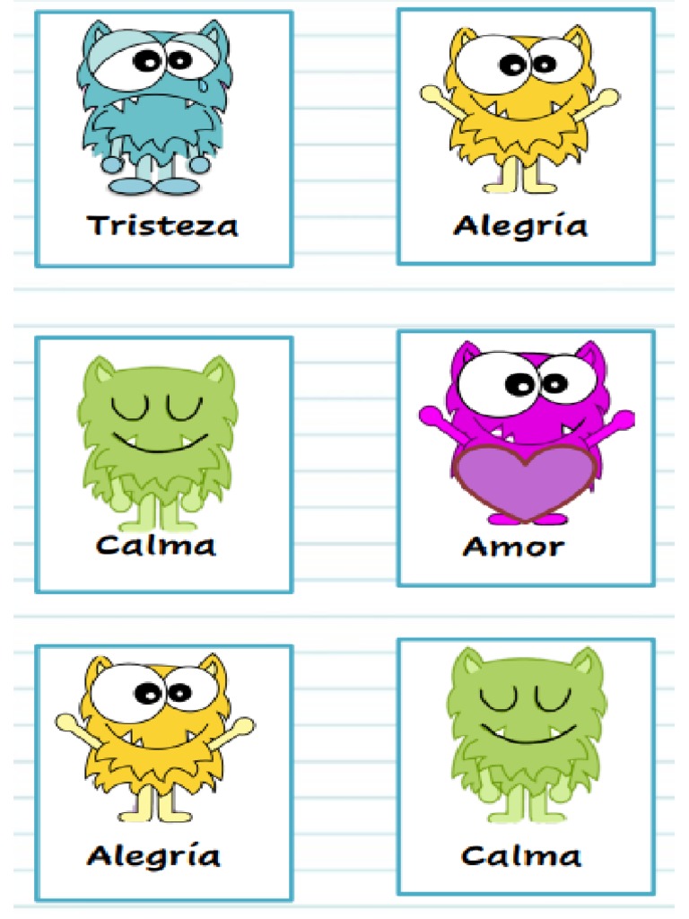 Memorama de Las Emocio0nes | PDF