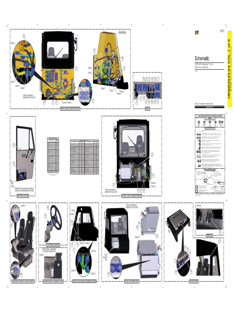 Rear Cab Compartment Dash: Electrical System 785D Off-Highway Truck ...