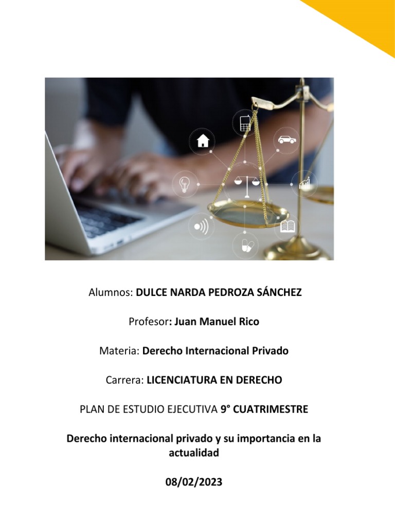 Pedroza Sanchez Dulce Narda Lectura1 | PDF | Ley internacional | Ley ...