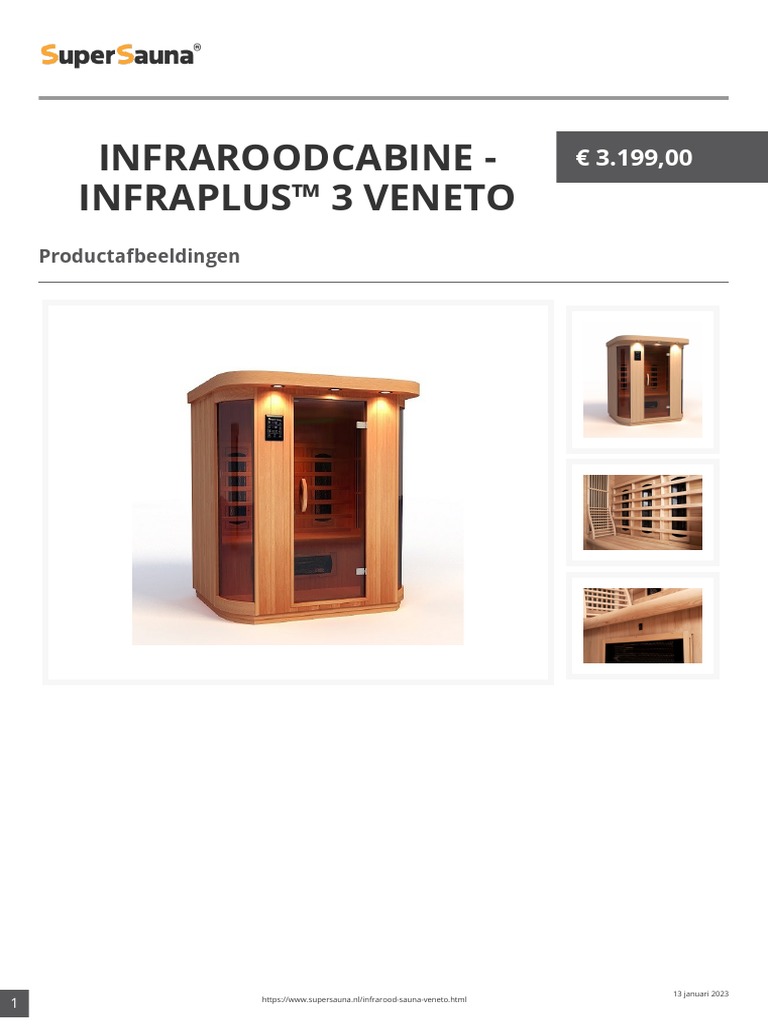 Infraroodcabine - Infraplus™ 3 Veneto | PDF