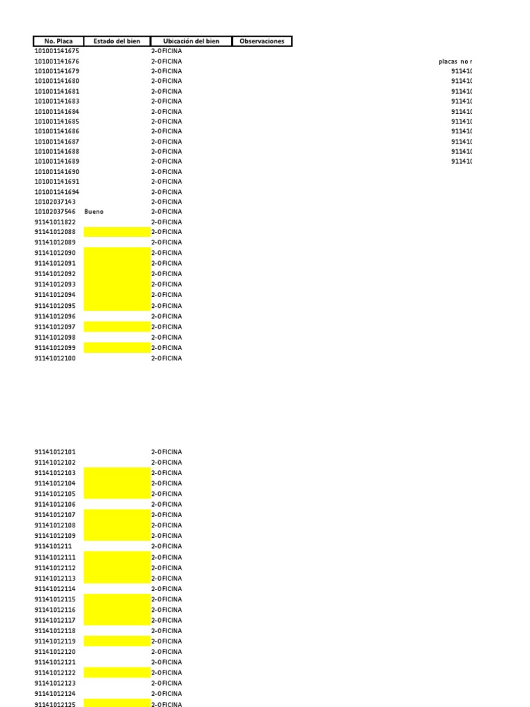 Formato Carga Masiva | PDF