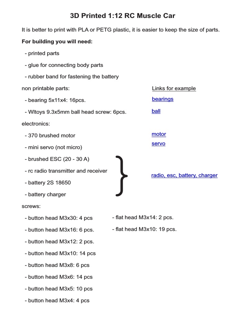 Rc Muscle Car Manual Pdf Manufactured Goods Electronics