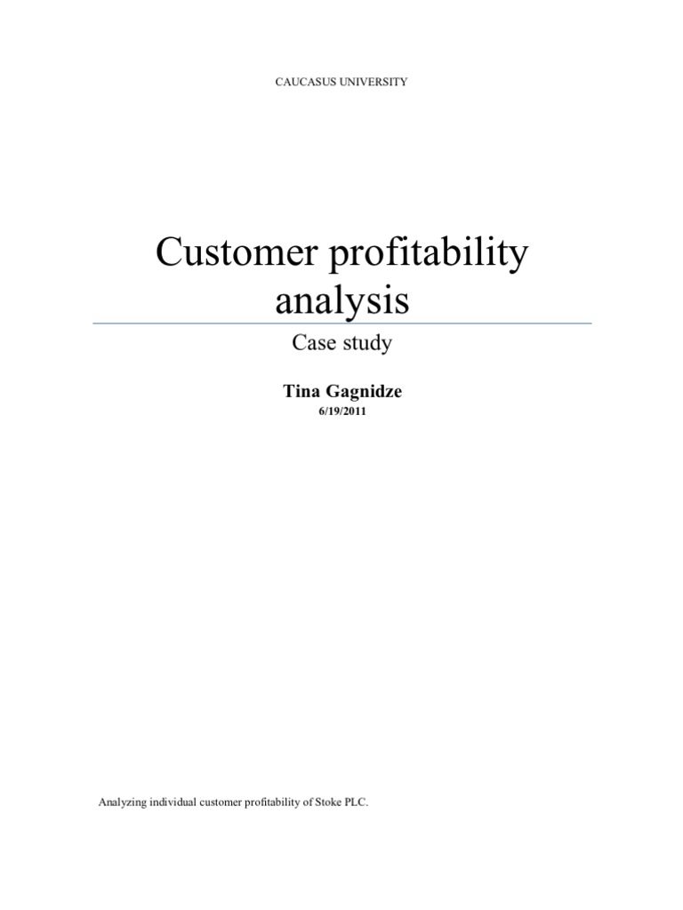 Customer Profitability Case - Management Accounting | PDF