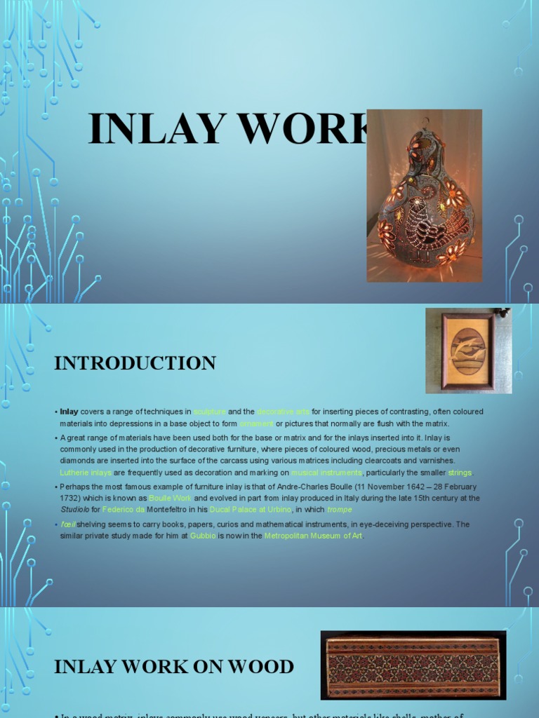 Inlay Techniques and History | PDF | Crafts | Metals