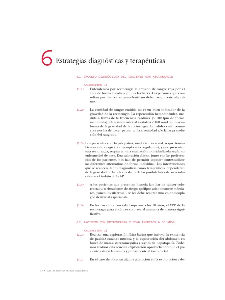 Rectorragia | PDF | Hemorroides | Cáncer colonrectal