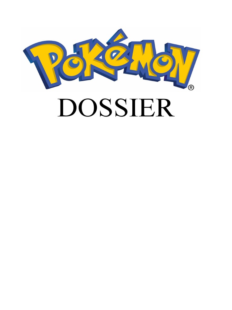 POKÉMON Dossier | PDF | Pokémon | Nintendo Franchises