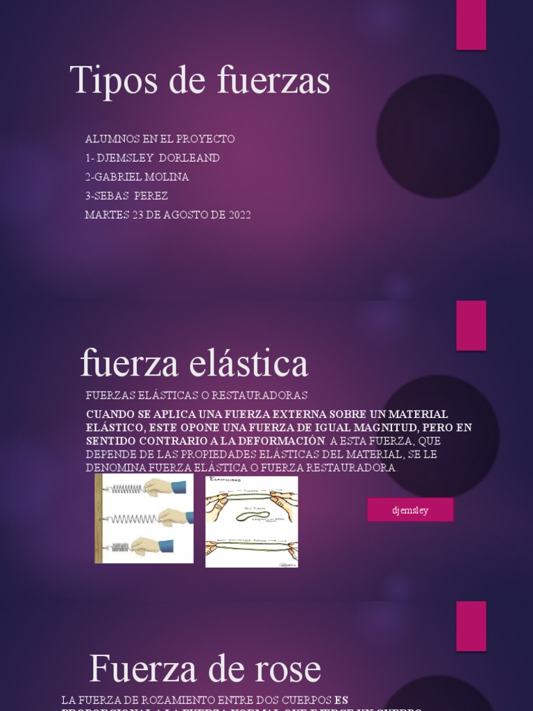 Tipos de Fuerzas | PDF