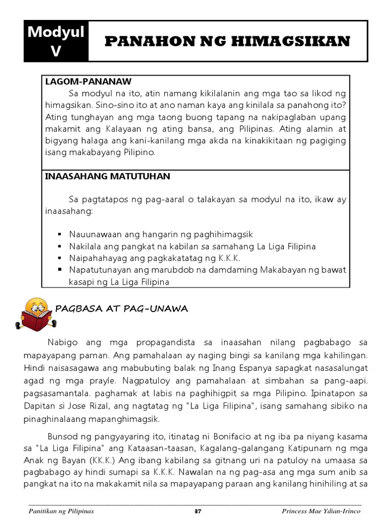 Modyul 5 Panitikan | PDF