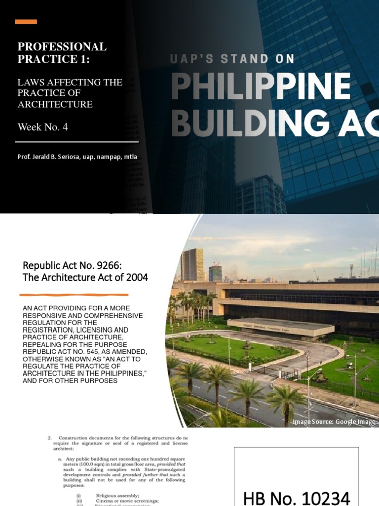 Laws Governing Architecture Practice | PDF | Architect | Renovation