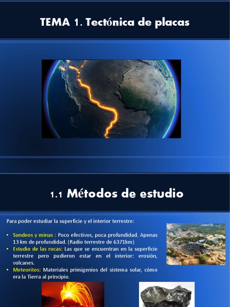 La evolución de la teoría de la tectónica de placas: de la deriva ...