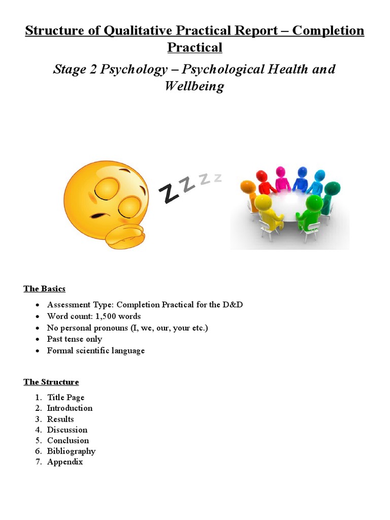 Structure of Qualitative Practical Report | PDF | Validity (Statistics ...
