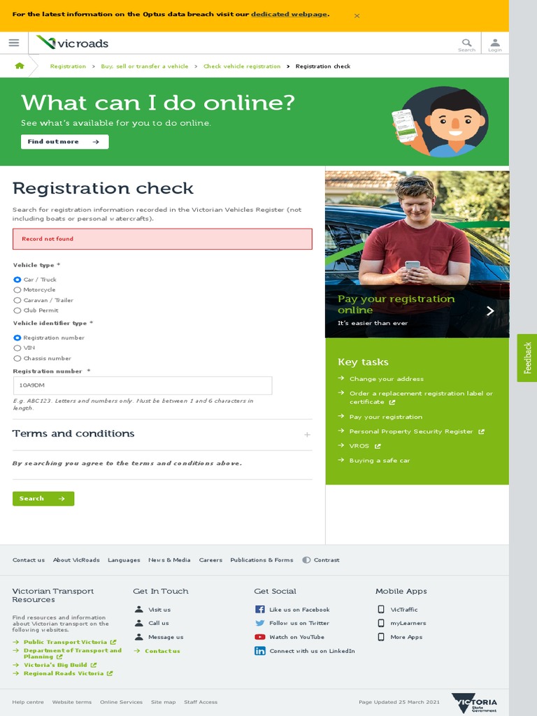 VicRoads Vehicle Registration Guide | PDF | Facebook | Communication