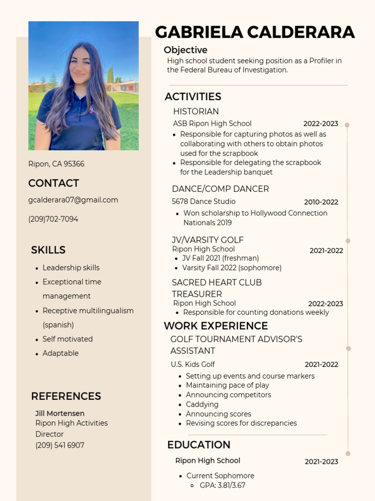 Gabriela Calderara Resume | PDF