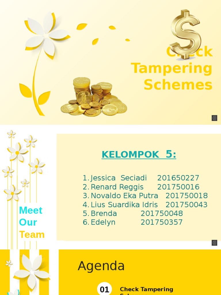 Check Tampering Schemes | PDF