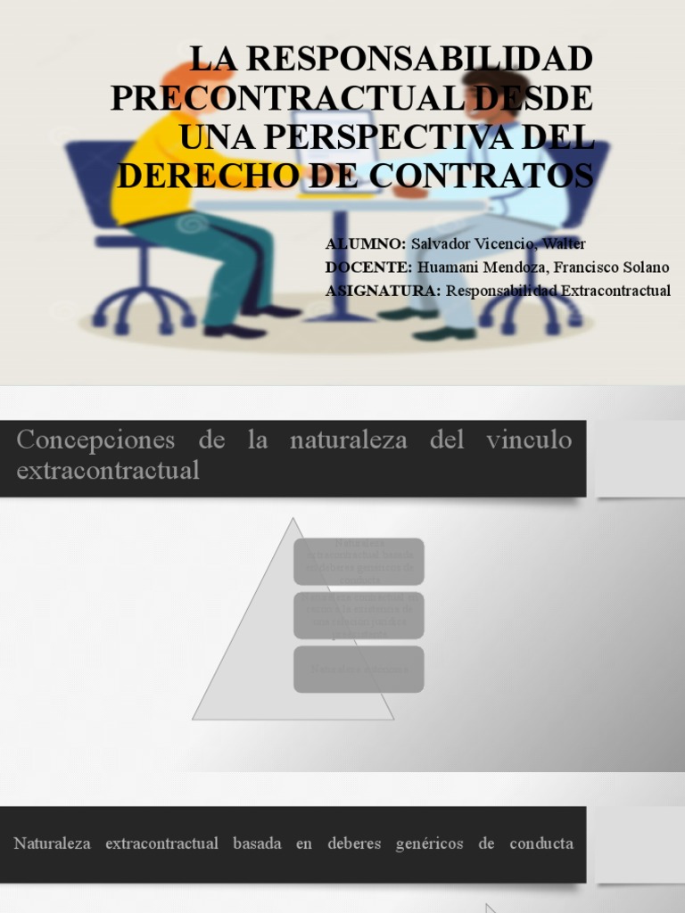 La Responsabilidad Precontractual Desde Una Perspectiva Del Derecho de Contratos | PDF ...