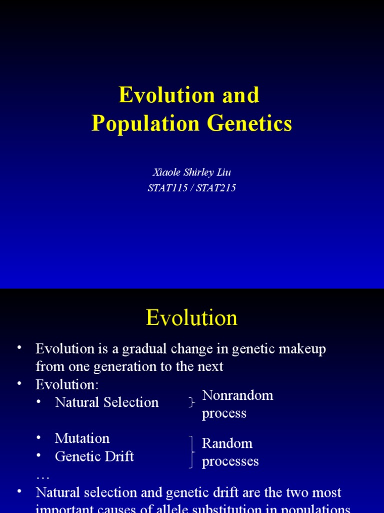 Lect15 EvolutionSNP | PDF | Evolution | Point Mutation