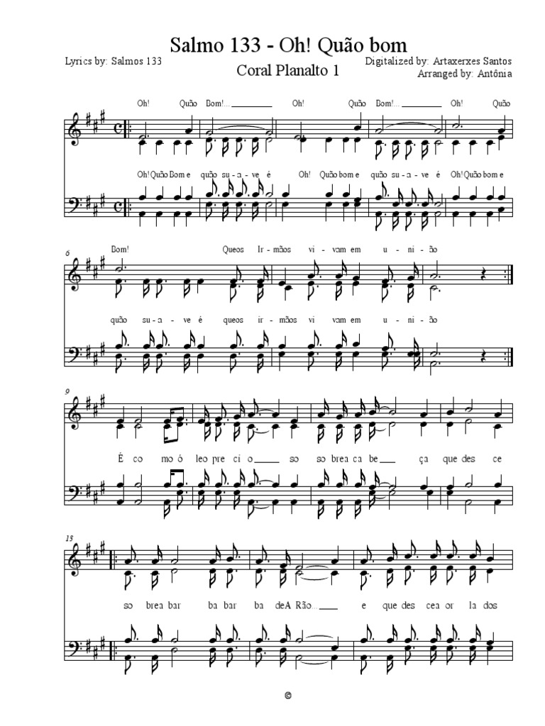 (P) Salmos 133 | PDF