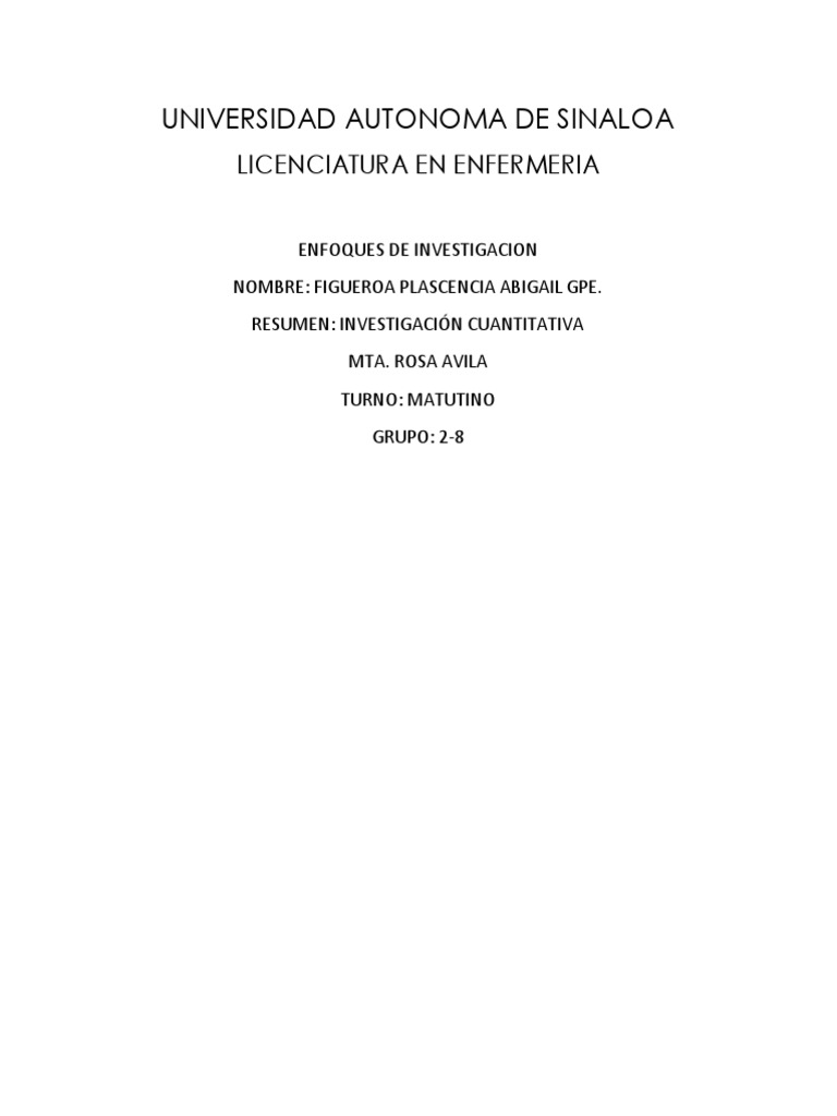 Resumen - Cuantitativo - Figueroa Plascencia Abigail | PDF ... Resumen - Cuantitativo - Figueroa Plascencia Abigail | PDF ...