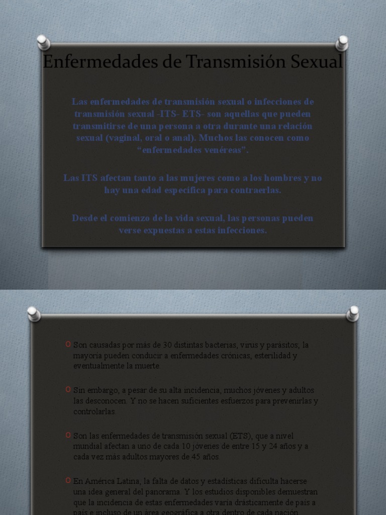 Enfermedades de Transmisión Sexual | PDF | Infección transmitida sexualmente | VIH / SIDA