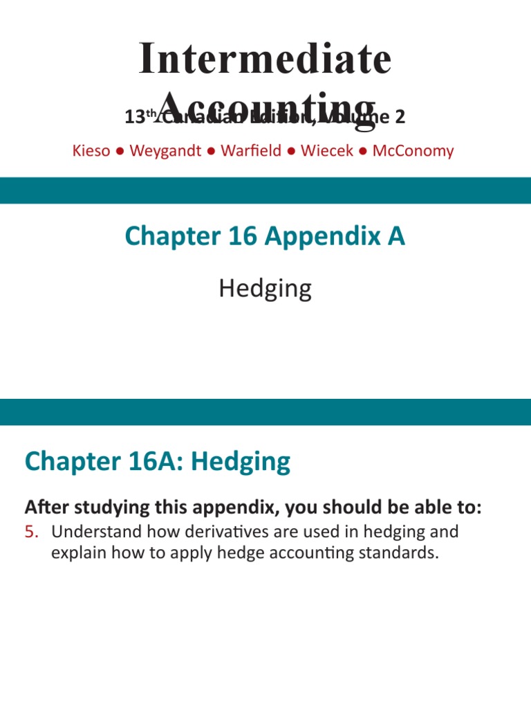 Intermediate Accounting: Chapter 16 Appendix A | PDF | Hedge (Finance) | Swap (Finance)