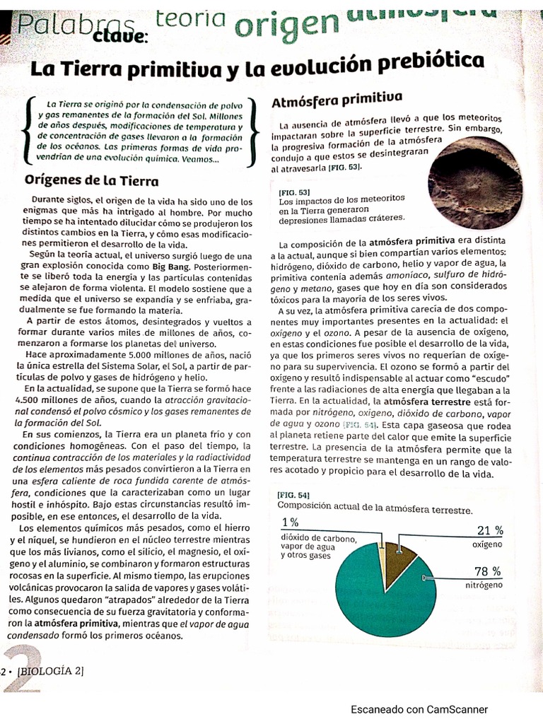La Tierra Primitiva y La Evolución Prebiótica | PDF