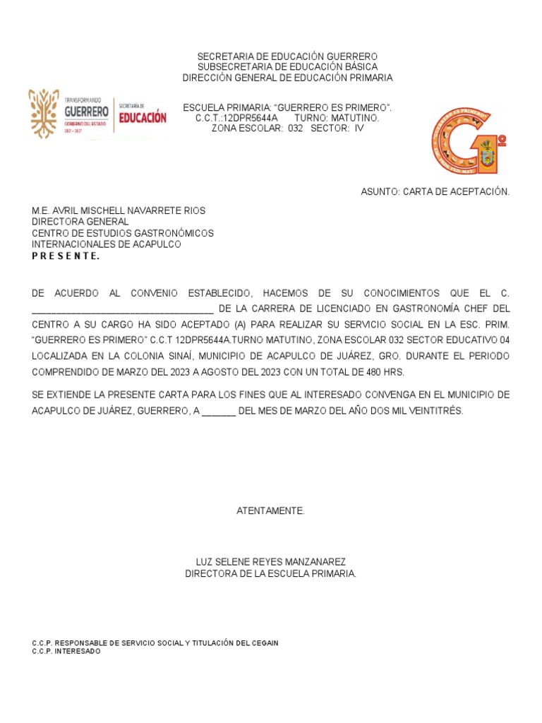 Presente.: C.C.P. Responsable de Servicio Social Y Titulación Del ...