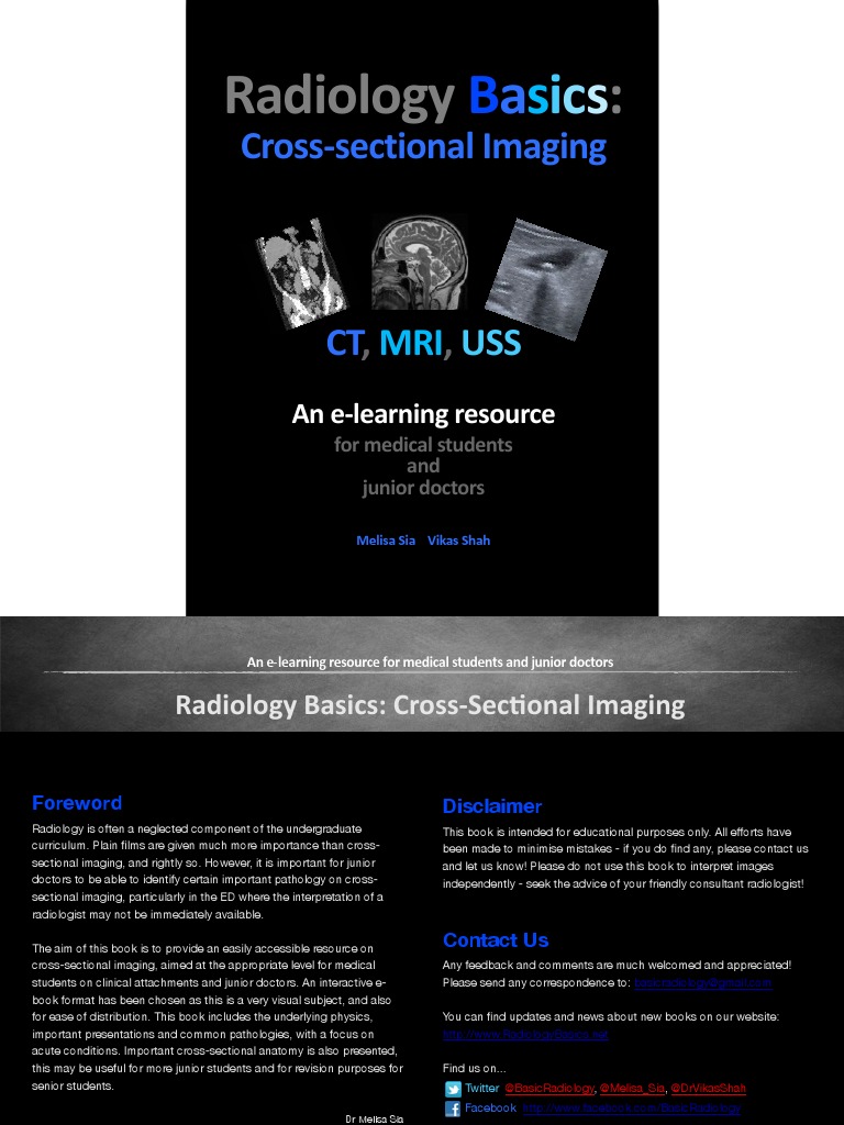 Radiology:: Cross - Sectional Imaging | PDF | Ct Scan | Magnetic ...